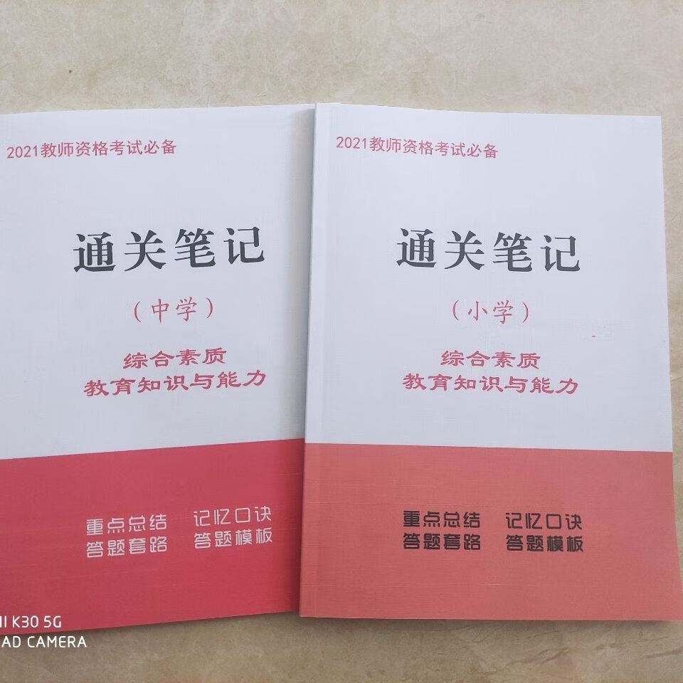 2021教师资格证通关笔记教师证教资 小学通关+中学通关