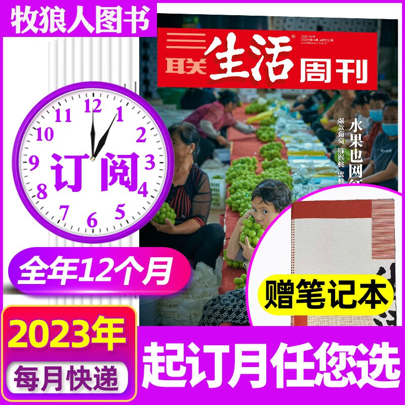 三联生活周刊杂志2023年8月起订全年订阅共52期【另有半年订阅/新期现货可选】期刊 【赠笔记本】全年订阅2023年1-12月共52期