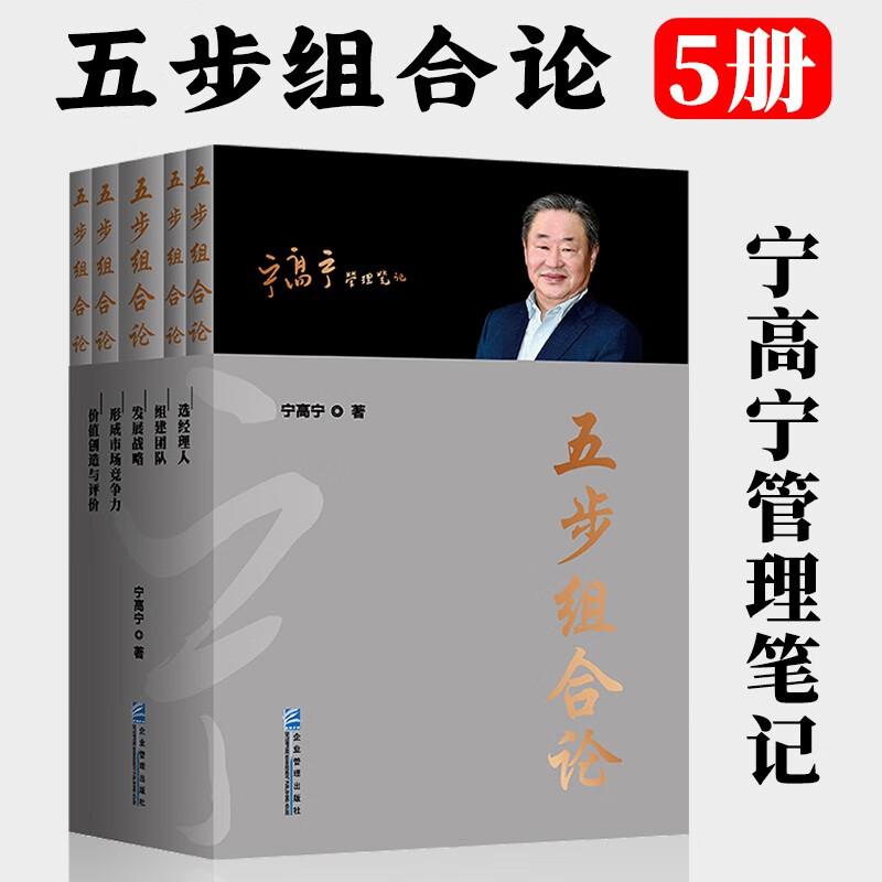 五步组合论 宁高宁管理笔记 全5册平装版 发展战略 选经理人 组建团队 形成市场竞争力 价值创造与评价 企业管理学