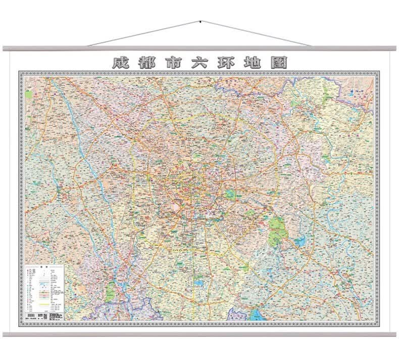 中国地图分省系列挂图 1.5米*1.1米 成都地图