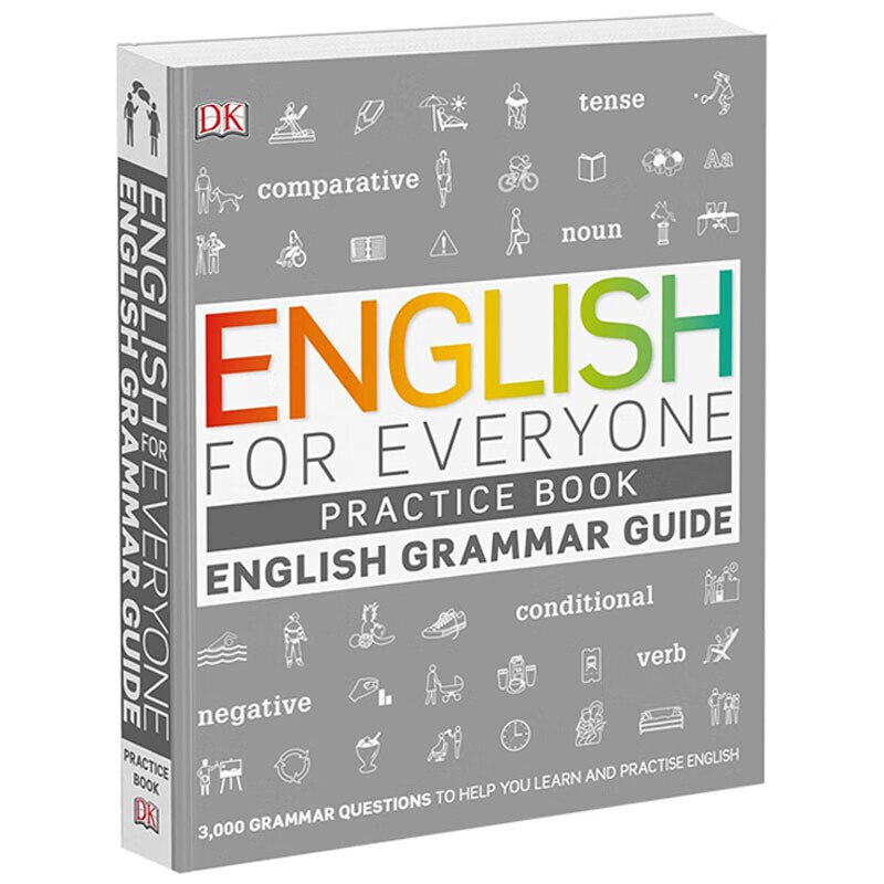 英文原版 DK新视觉 人人学英语 语法图解指南English for Everyone English Grammar Guide Practice Book英语综合训练练习册 . 梦想童趣城