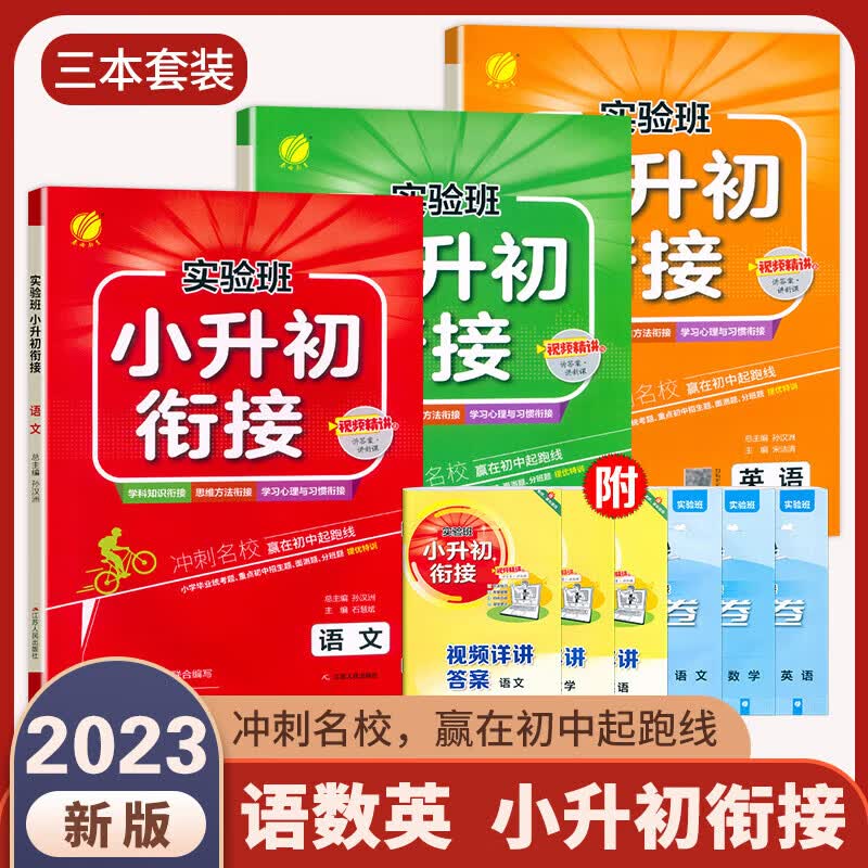 2023春雨暑假衔接实验班小升初暑假衔接教材语文数学英语套装 小学毕业升初中语数英六升七年级小升初系统总 语文+数学+英语(通用版) 小学升初中