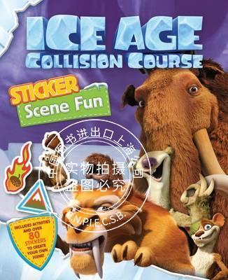 现货 冰河世纪5贴纸场景乐趣 英文原版 Ice Age 5 Sticker Scene F