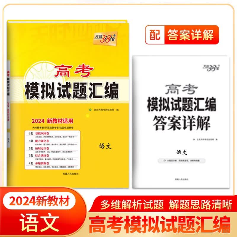 2024新教材 语文 高考模拟试题汇编 天利38套