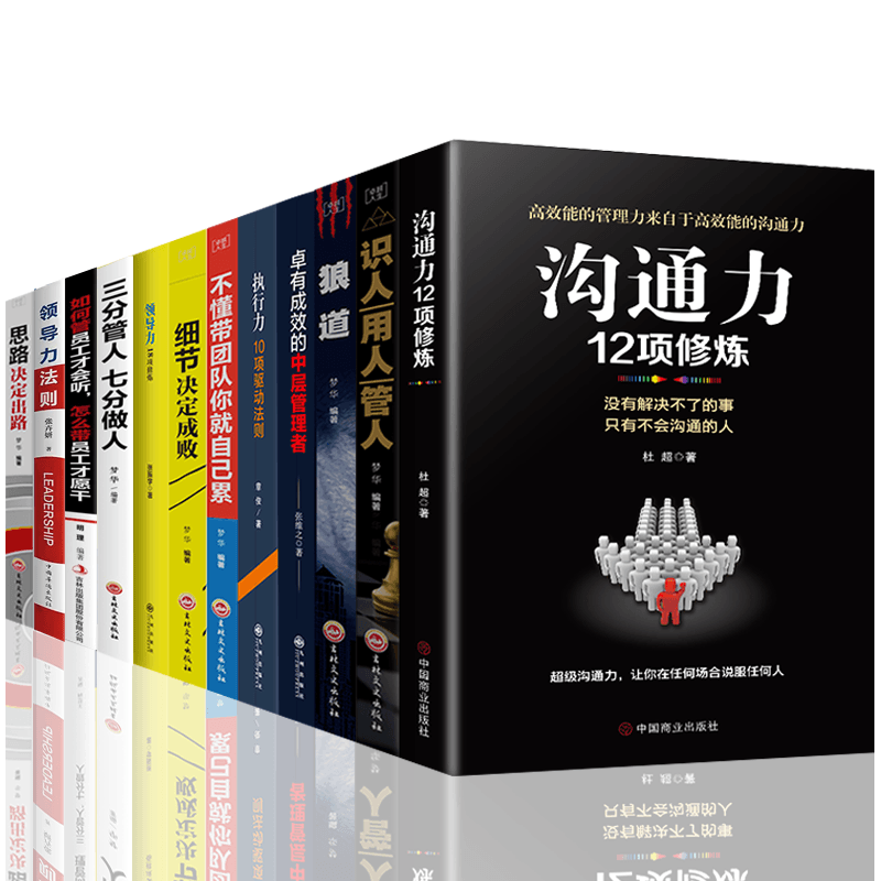 12册企业管理书籍不懂带团队你自己累中层管理者营销管理酒店餐饮物业企业管理学书籍领导力销售管理类管理