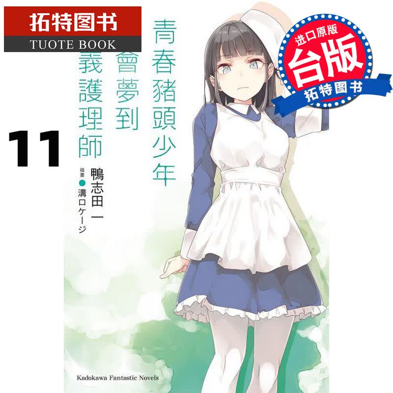 现货 台版轻小说 青春猪头少年11不会梦到正义护理师 鸭志田一 角川 拓特