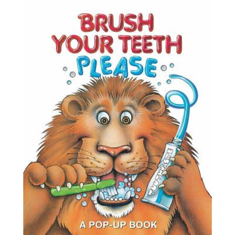 现货 请刷牙 Brush Your Teeth, Please: A Pop-Up Book
