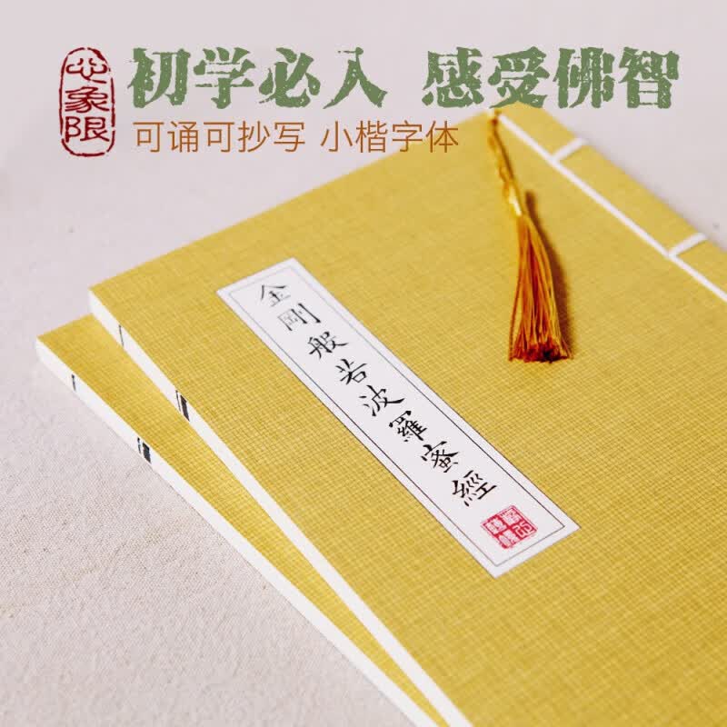 注音金刚经手抄字帖描红经本初学者经书般若波罗蜜注音硬笔描 1本经书+1笔10金芯