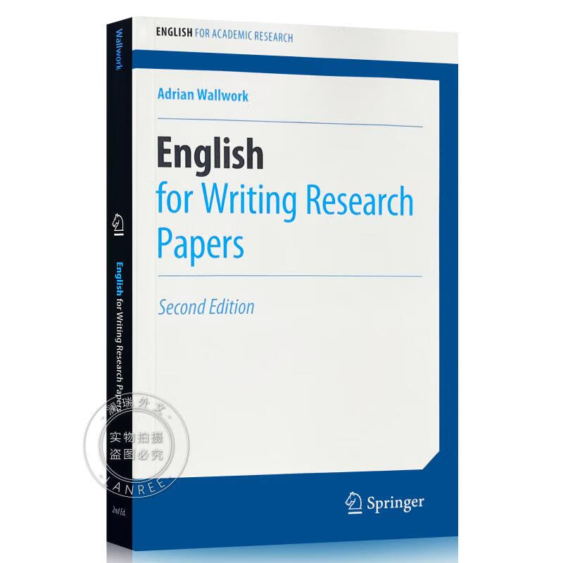 现货 学术论文英语写作 English for Writing Research Papers