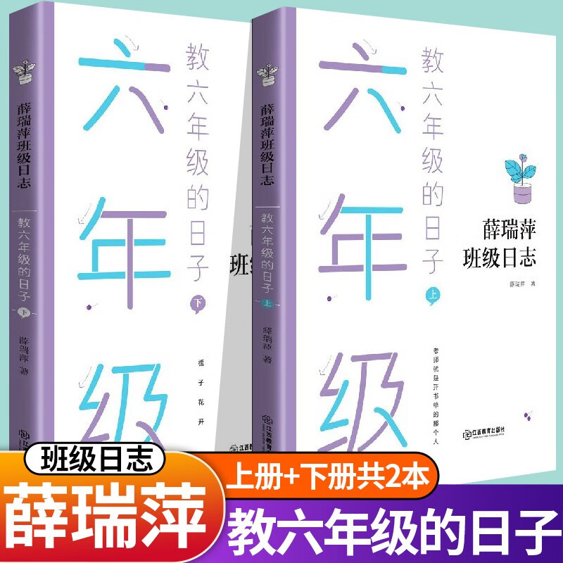 薛瑞萍班级日记 心平气和的一年级（上下册）全2册 教育心得理论教师家长用书班级教育档案学科教学中小学 教六年级的日子六年级上下册