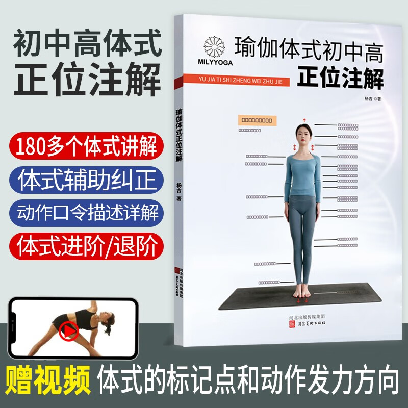 瑜伽体式初中高正位注解口令讲解发力点进阶退阶辅助纠正书籍教材