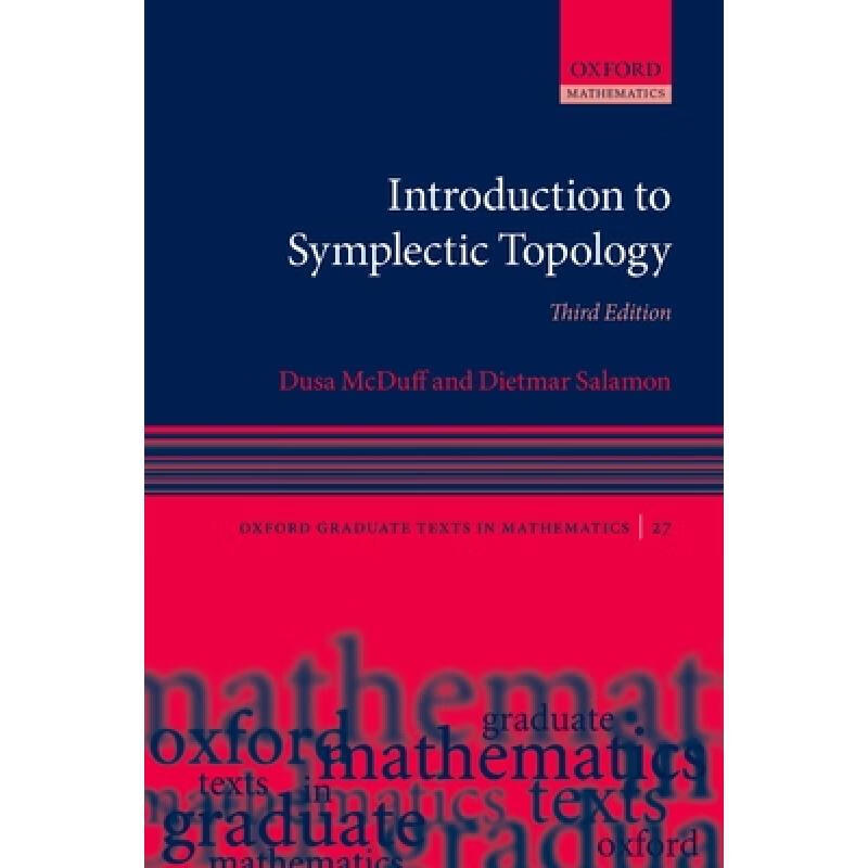 现货 辛拓扑导论 Introduction to Symplectic Topology