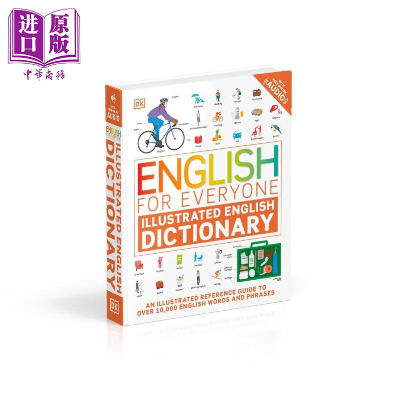 English Dictionary DK图解英语词典 英文原版 实用短语 语言练习学习 生活日常常用词汇 彩色插图