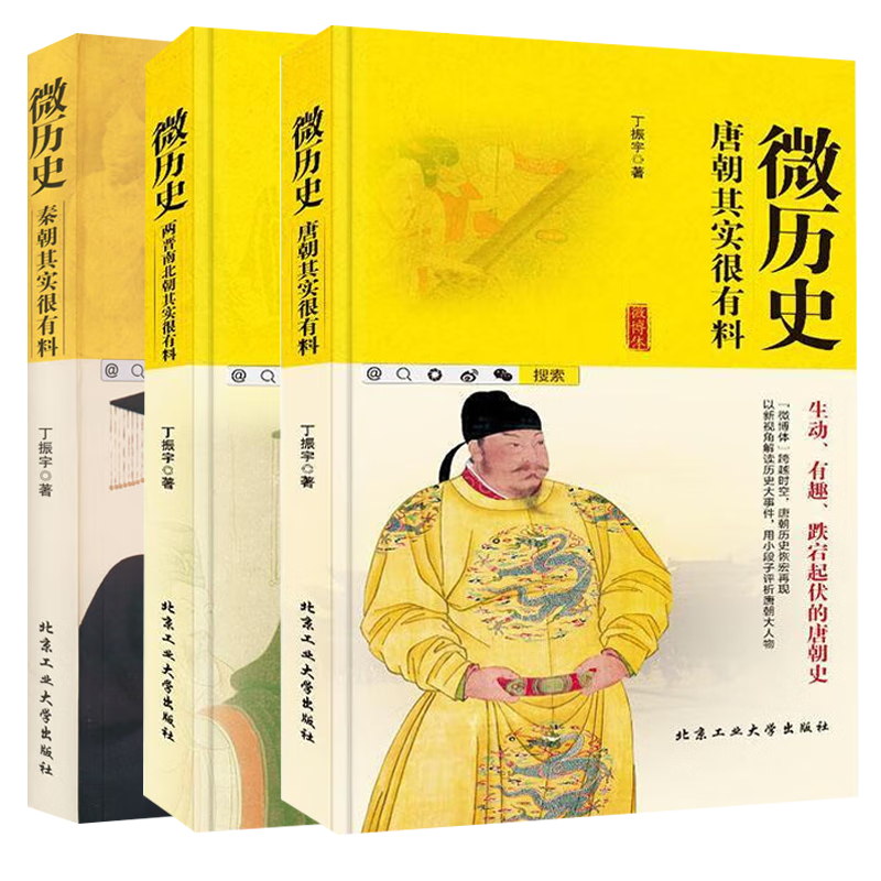 微历史 唐朝其实很有料+西晋南北朝其实很有料+秦朝其实很有料 丁振宇 著 北京工业大学出版社