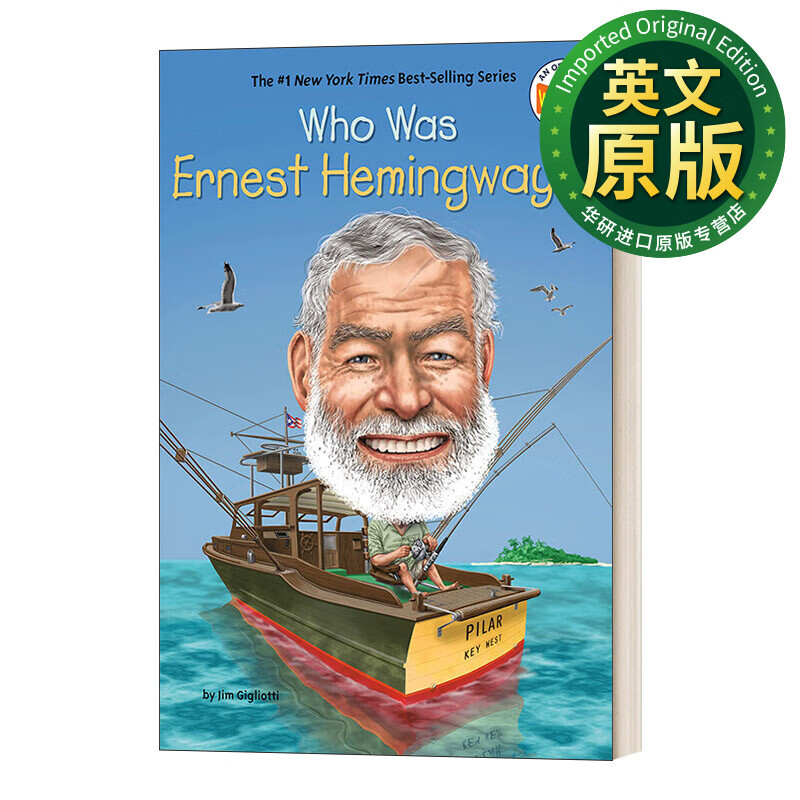 英文原版 Who Was Ernest Hemingway 欧内斯特·海明威是谁 英文版 进口英语原版书籍 Gigliotti, Jim