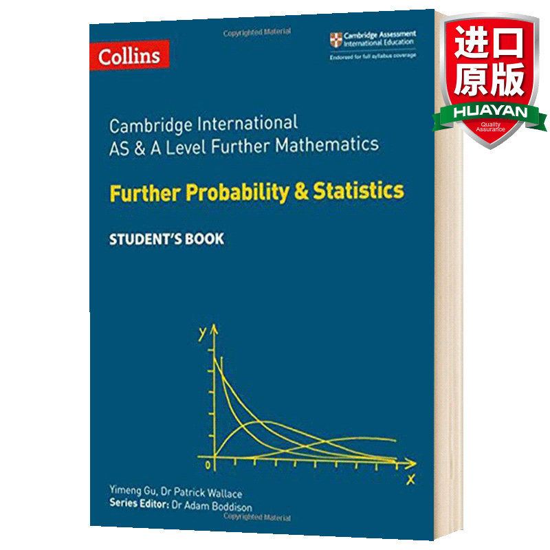英文原版柯林斯剑桥进阶数学统计学Cambridge International AS&A Level 全英文版