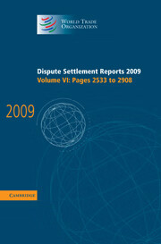 Dispute Settlement Reports 2009