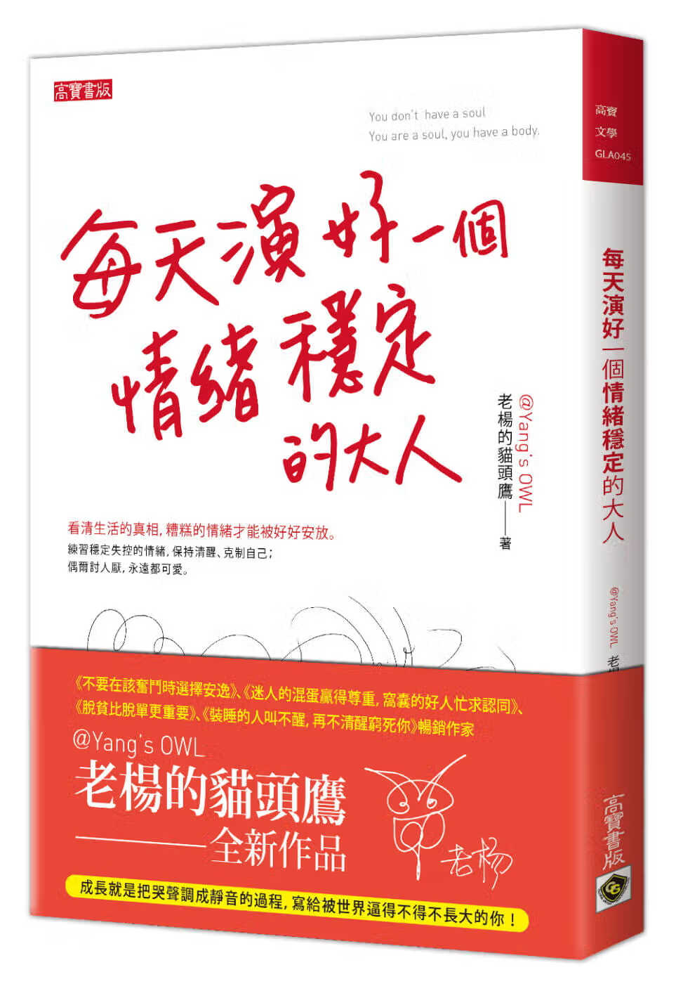 预售 原版进口书 老杨的猫头鹰每天演好一个情绪稳定的大人高宝港台图书