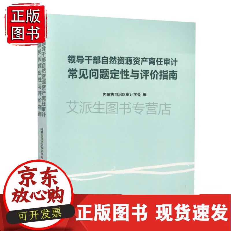 C 【现货】领导干部自然资源资产离任审计常见问题定性与评价指南C