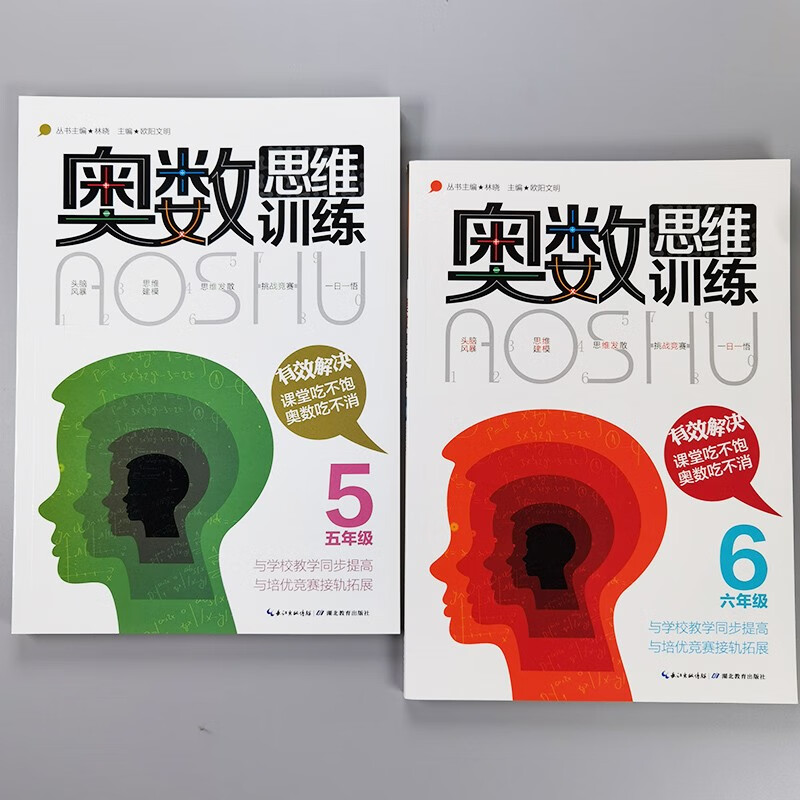 小学生奥数思维训练小学一二三四年级数学教材同步奥数竞赛拓展练习册五年级六年级小学奥数特训举一反三应用 5年级+6年级奥数思维训练(2本)
