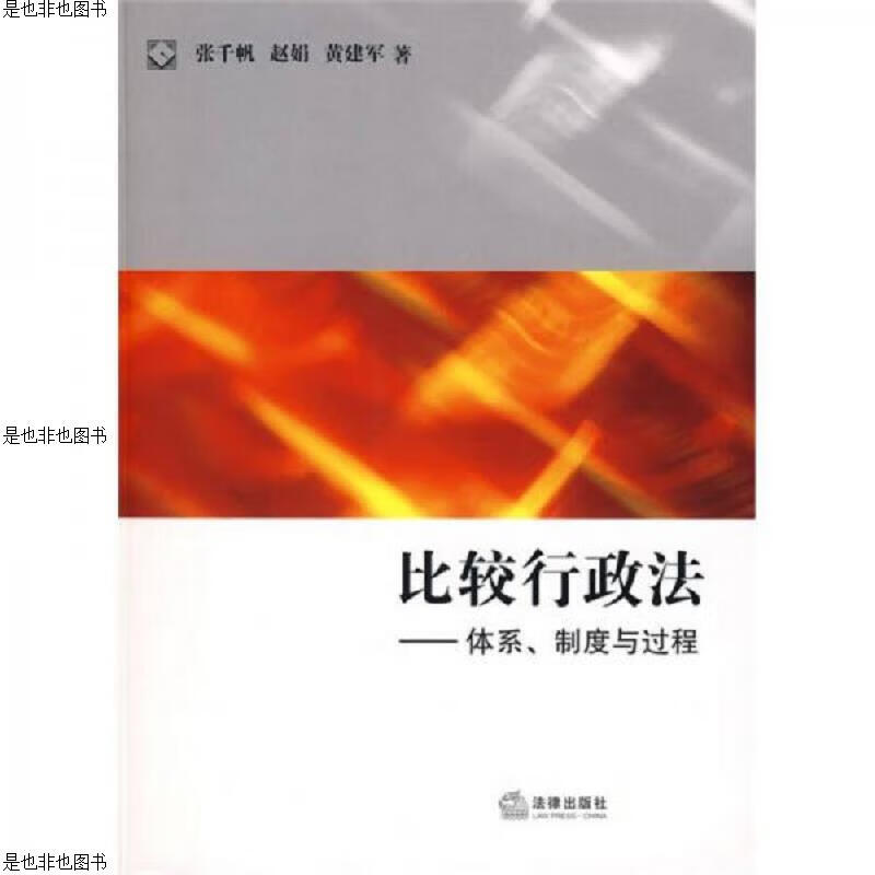 比较行政法：体系制度与过程