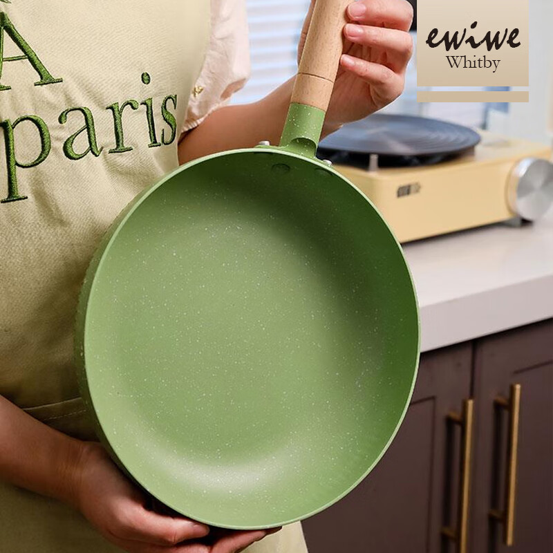 EWIWE雪平煎锅日式家用平底锅不粘厚蛋烧方形麦饭石小煎锅煎蛋神器 食品级材质/20cm不粘锅 炉具通用-京东-618/双十一/双11-京东折扣隐藏大额优惠券