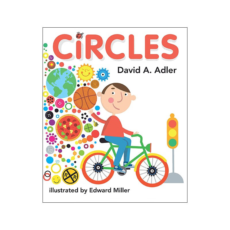 英文原版 Circles 几何概念启蒙认知 儿童科普绘本 数学概念图画故事书 David A. Adler .
