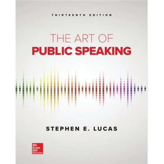 The Art of Public Speaking 13th Edition实体书S6898