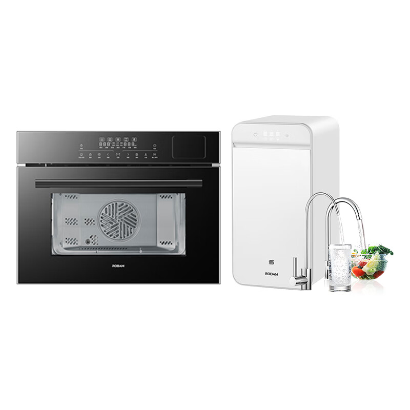 老板(Robam)蒸烤净水器套装CQ9161D+JV332A-600G(50L蒸烤一体机 1.5L/min净水器)-京东商城【降价监控 价格 ...