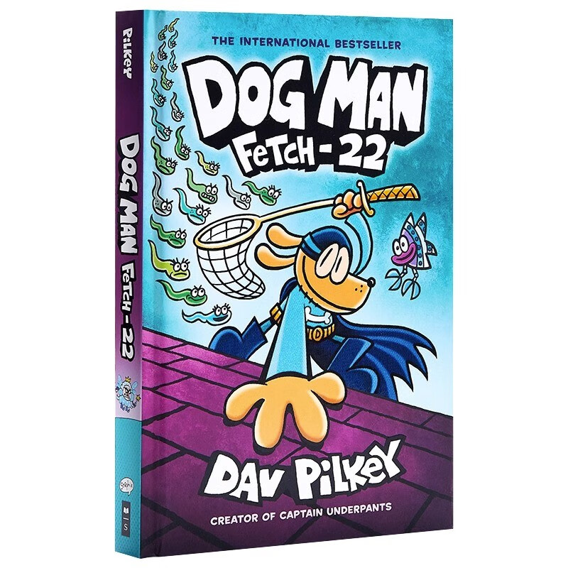 神探狗狗英文dog man英文原版神探狗狗漫画书全套1-10册dogman小学生课外阅读章节漫画趣味幽默故事书儿童图画内裤超人队长绘本 神探狗狗8 ：Fetch-22