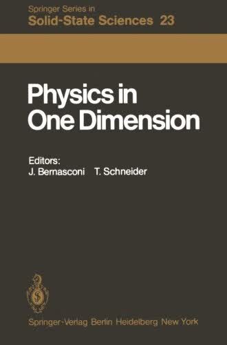Physics in One Dimension