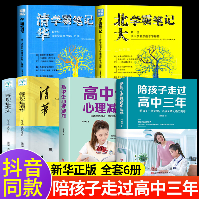 全套6册陪孩子走过高中三年刘晓丽如何陪小孩度过高中生3年心理减压学习方法等你在清华北大学霸笔记樊登育 笔记樊登育