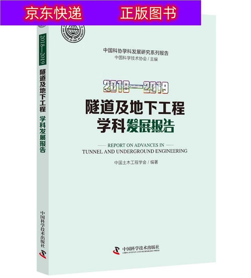 书籍 2018—2019隧道及地下工程学科发展报告 建筑勘测类图书 科发展报告