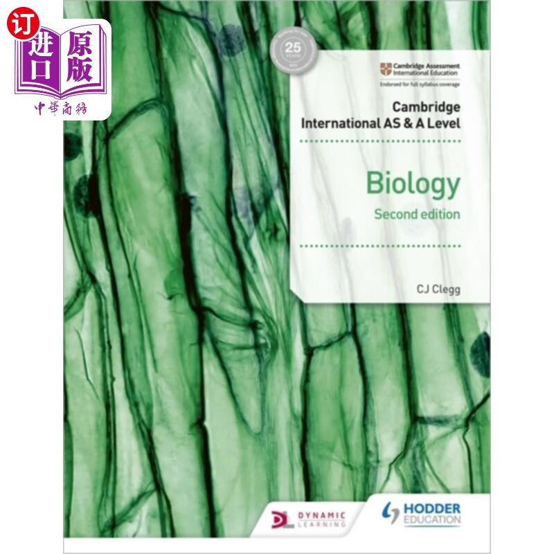 海外直订Cambridge International AS & A Level Biology Stu... 剑桥国际AS和A - Level生物学学生书第二版