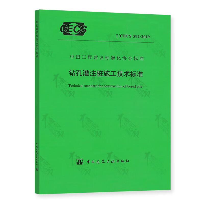 T/CECS 592-2019 钻孔灌注桩施工技术标准