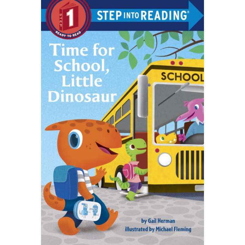 进口英文原版 现货【英文原版】Time for School, Little Dinosaur (S