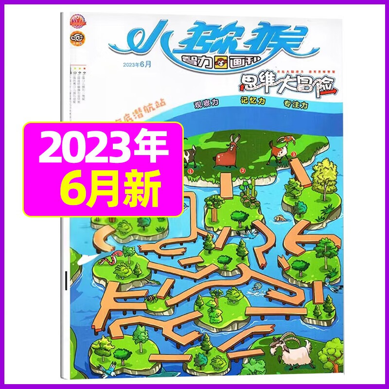 9月新【半年/全年订阅】思维大冒险2023年1-12月小学生三四五六年级知识智力逻辑思维期刊 2023年6月