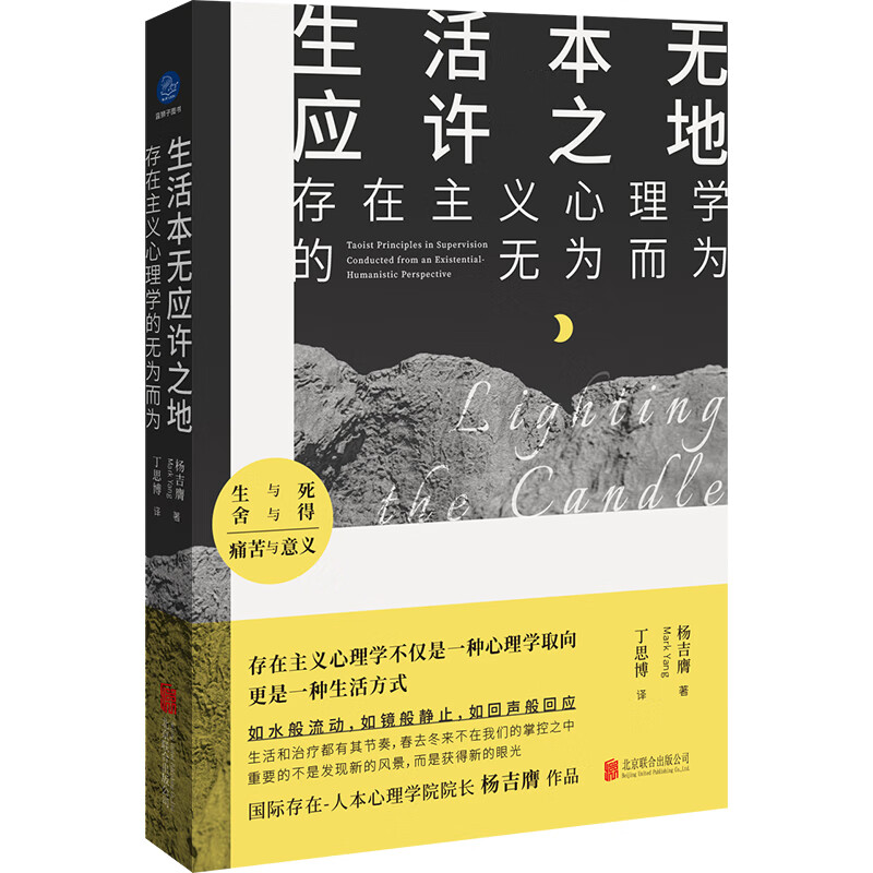 官方店 生活本无应许之地:存在主义心理学的无为而为 杨吉膺 存在主义 人本心理学 心理咨询 心理学读物