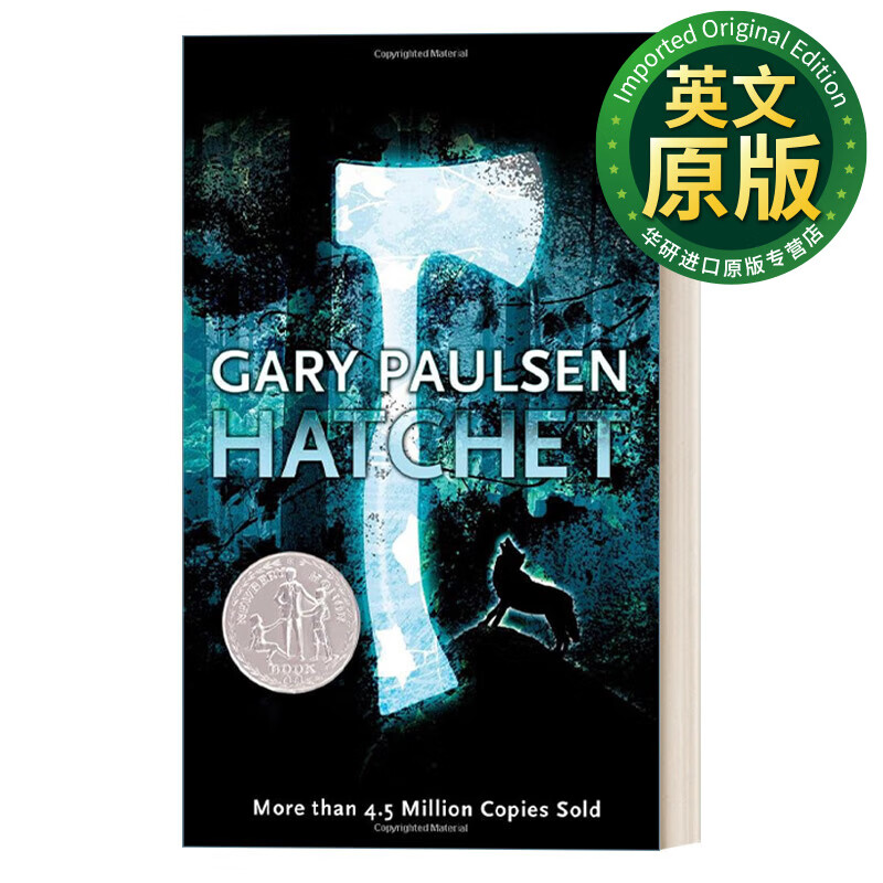 Hatchet 手斧男孩 蓝色封面 英文版 进口英语原版书籍 英文原版 动作冒险小说 Paulsen, Gary