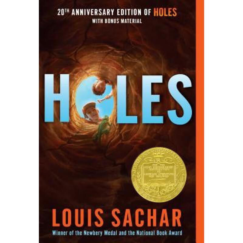 现货 英文原版 Holes 别有洞天 洞 660L 纽伯瑞金奖 Louis Sachar 儿童文学 纽伯瑞 悬疑探险 7-12岁