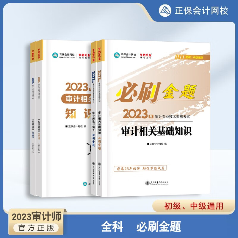 2023年审计师必刷金题正保会计网校初级中级审计师考试基础预测刷题试题试卷解析审计相关基础知识审计理论与实务 网校审计 全科 必刷金题