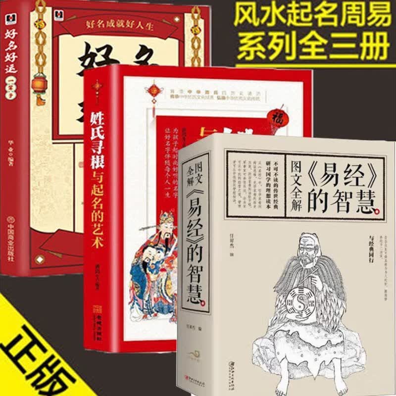 姓氏起源与起名的艺术的艺术::中华传文化经典姓氏的起源发展迁徙 3册姓氏寻根好名易经的智慧