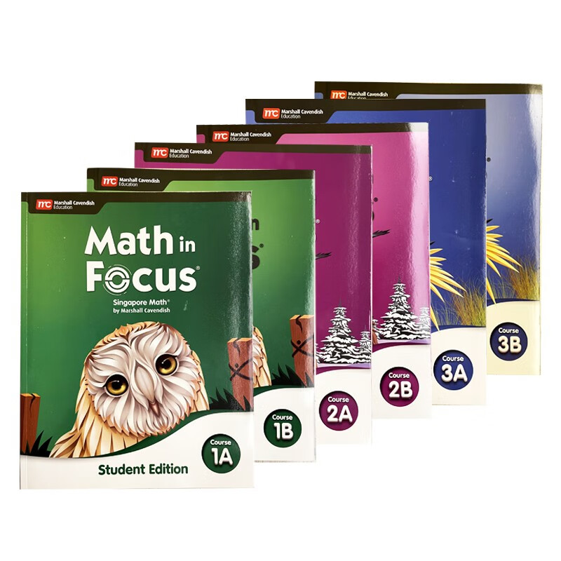 美版新加坡小学数学Math in Focus新版2020版KAKB1A1B2A2B3A3B4A4B5A5B6A6B7A7B8A8B美国小学 初中六七年级数学教材 原版教材 678级别课本（共6本）