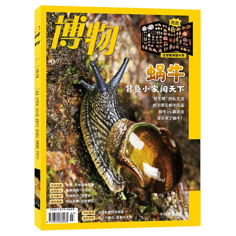 【2023年1-8月现货】博物 杂志2023年1/2/3/4/5/6/7/8期打包 中国国家地理青少年版 中小学生课外阅读科普百科全书期刊 适合6-12岁 2023年7月【蜗牛】