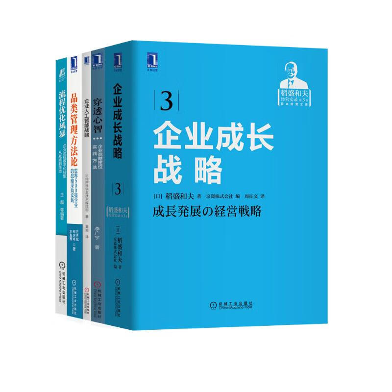 企业成长战略+穿透心智+企业人工智能战略+品类管理方法论+流程优化风暴 五册