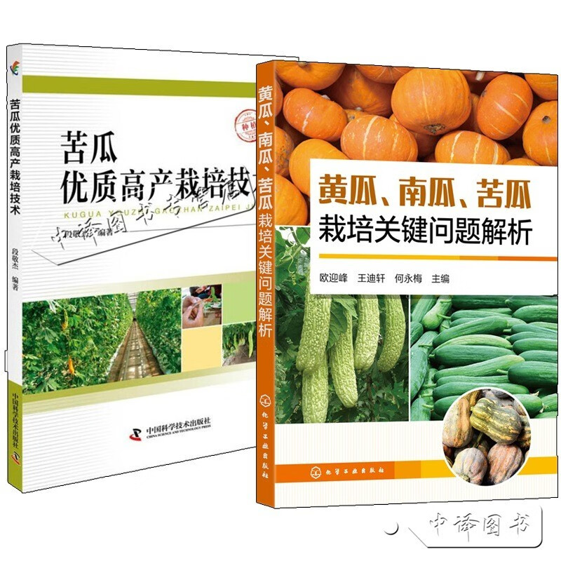 2册 苦瓜优质高产栽培技术+黄瓜南瓜苦瓜栽培关键问题解析 黄瓜苦瓜丝瓜冬瓜西葫芦栽培种植技术书籍 蔬菜种植技术书籍苦瓜栽培书