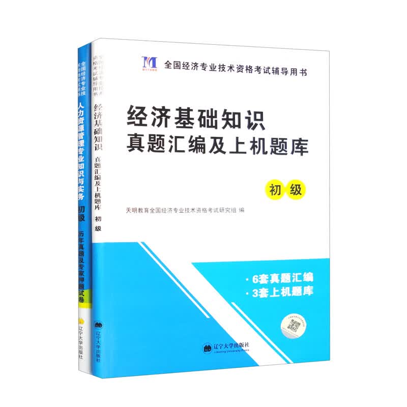 初级经济师2023人力资源管理专业历年真题及专家押题试卷（2册套装）：人力资源管理知识与实务+经济基础知识