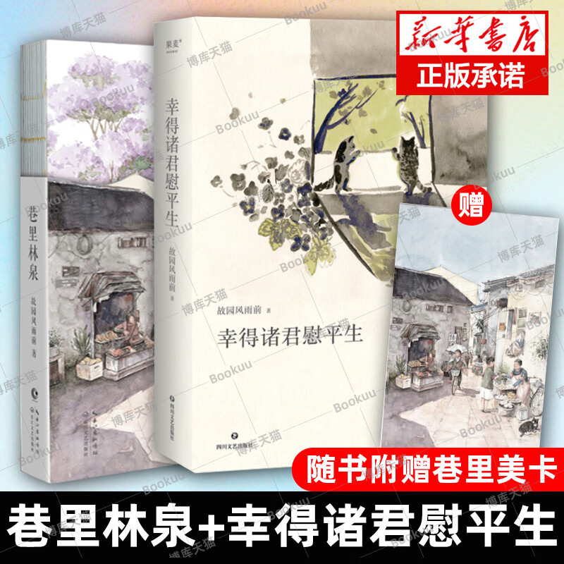 现货 大冰推 荐+赠卡片】巷里林泉+幸得诸君慰平生全2册故园风雨前新书人生现当代文学散文随笔小说林清