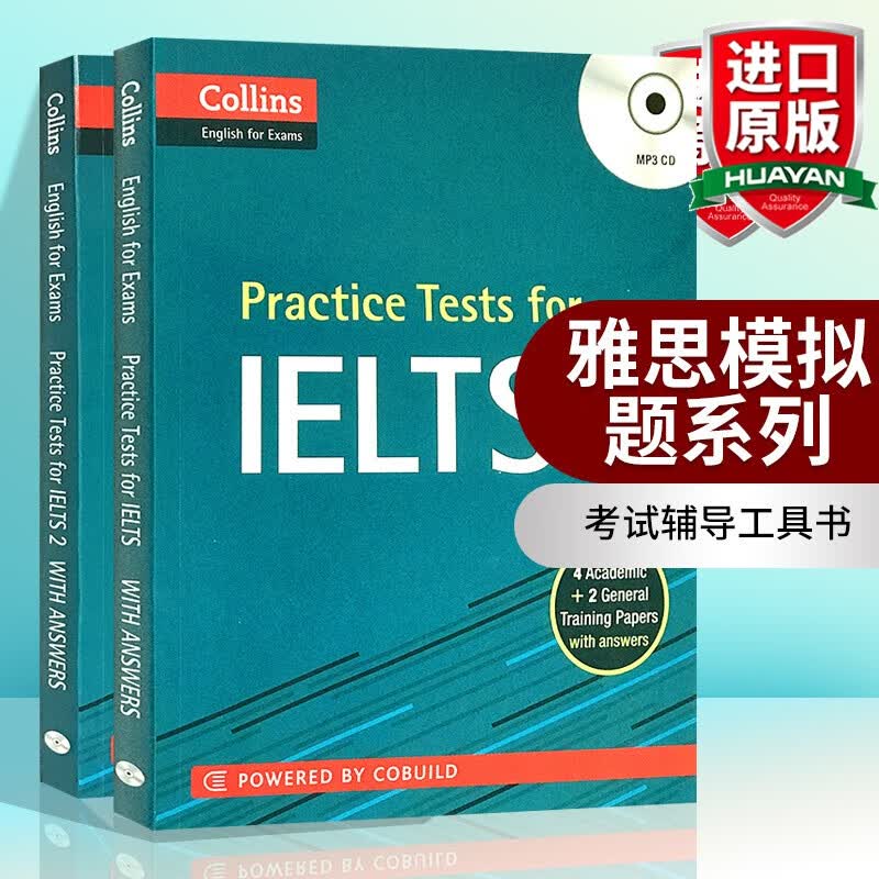 英文原版 柯林斯雅思考试英语模拟题 Collins Practice Tests for IELTS 全英文版