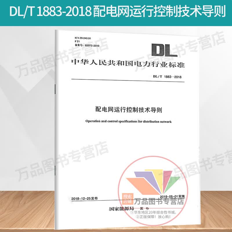 DL/T 1883-2018 配电网运行控制技术导则 2019-05-01实施 电力行业标准